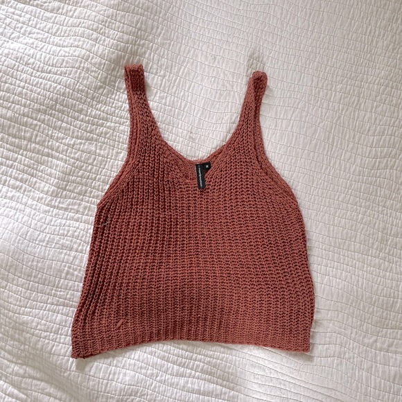 Tops | Rust Colored Crochet Top | Poshmark
